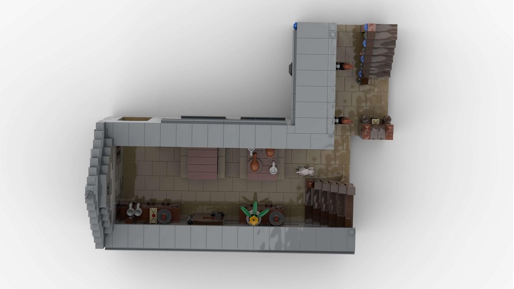 Lego Moc H09 Barrackskaserna 1 For My Medieval Castle By Sir Perceval
