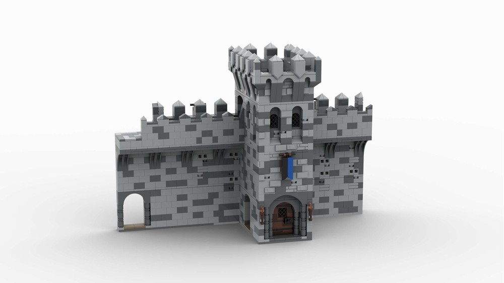 Lego Moc H11 Front Wall For My Medieval Castle By Sir Perceval