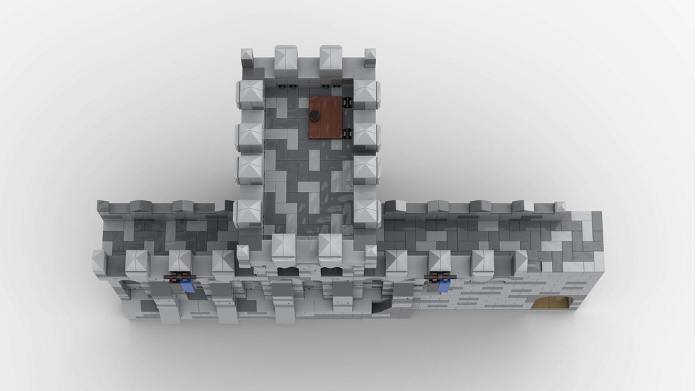 Lego Moc H11 Front Wall For My Medieval Castle By Sir Perceval