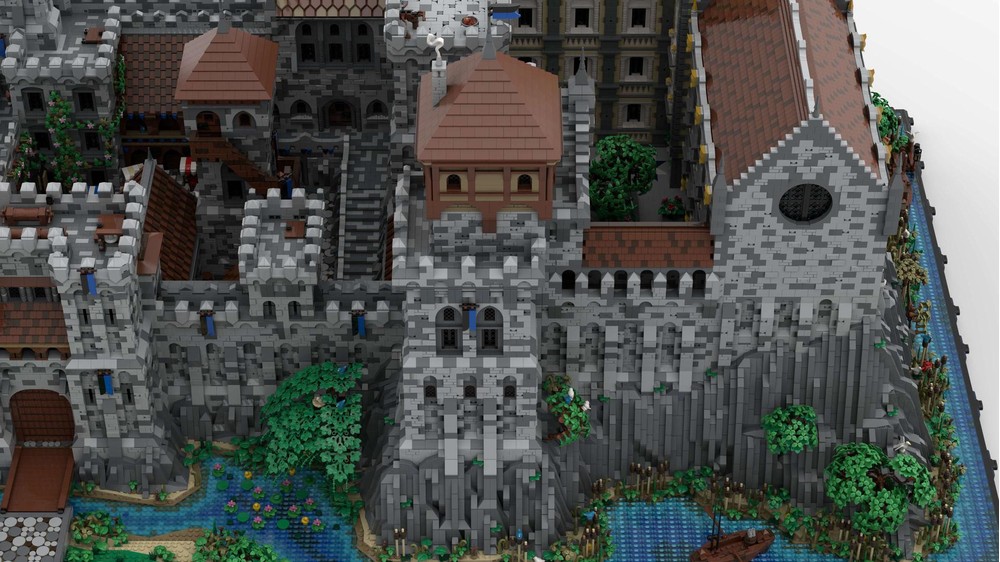 Lego Moc H15 Big Front Tower For My Medieval Castle By Sir Perceval