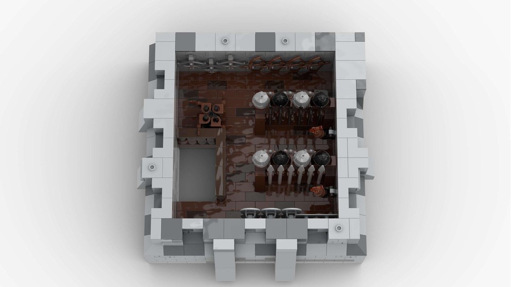 Lego Moc H15 Big Front Tower For My Medieval Castle By Sir Perceval