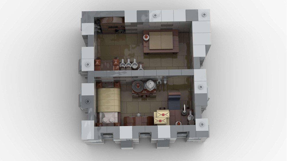 Lego Moc H15 Big Front Tower For My Medieval Castle By Sir Perceval