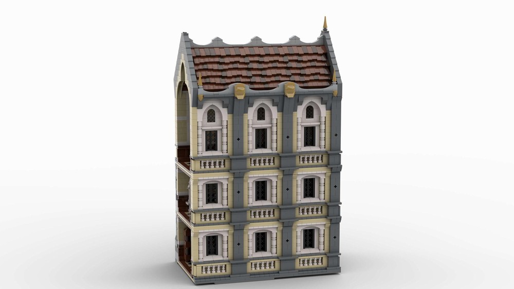 LEGO MOC H17 Small Palace with Library, Dining and Practce Room for my ...