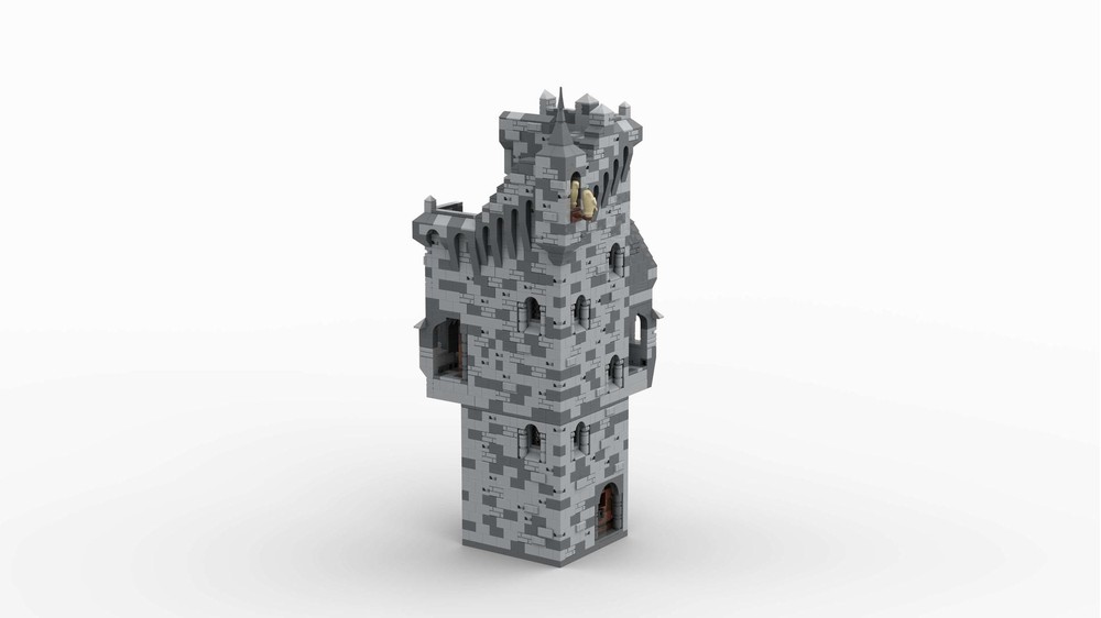 Lego Moc H21 Stair Tower For My Medieval Castle By Sir Perceval