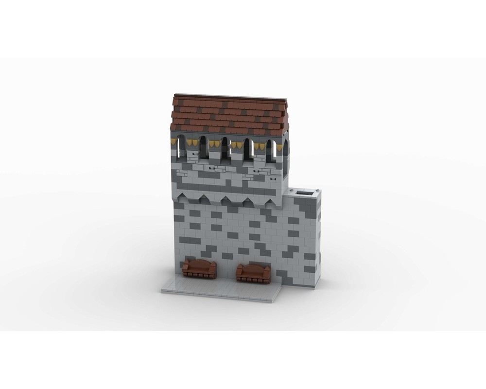 Lego Moc H22 Outer Palace Wall For My Medieval Castle By Sir Perceval