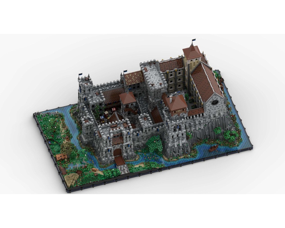 Lego Moc H22 Outer Palace Wall For My Medieval Castle By Sir Perceval