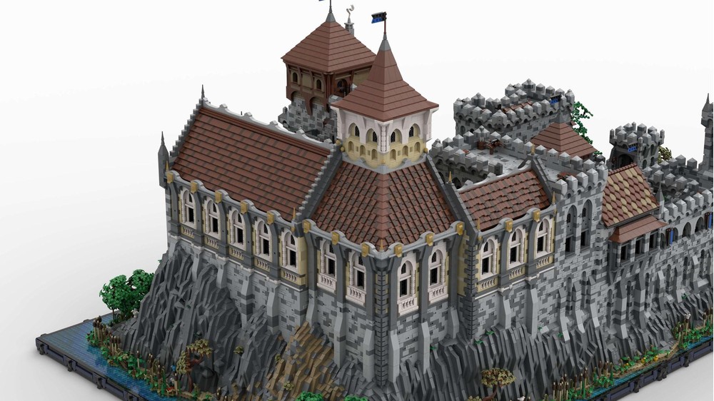 LEGO MOC H23 Main Palace with servants quarters, kitchen, royal ...