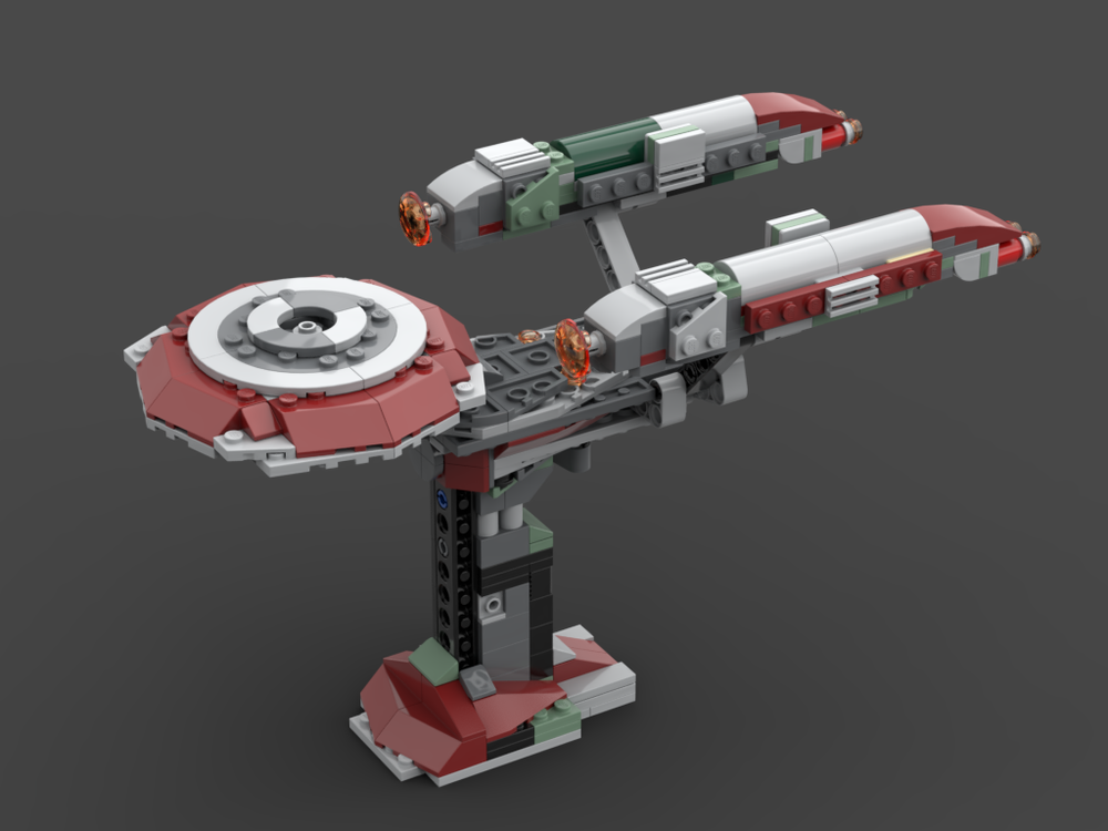 Lego Moc 75312 Uss Enterprise By Crazy8ron Rebrickable Build With Lego