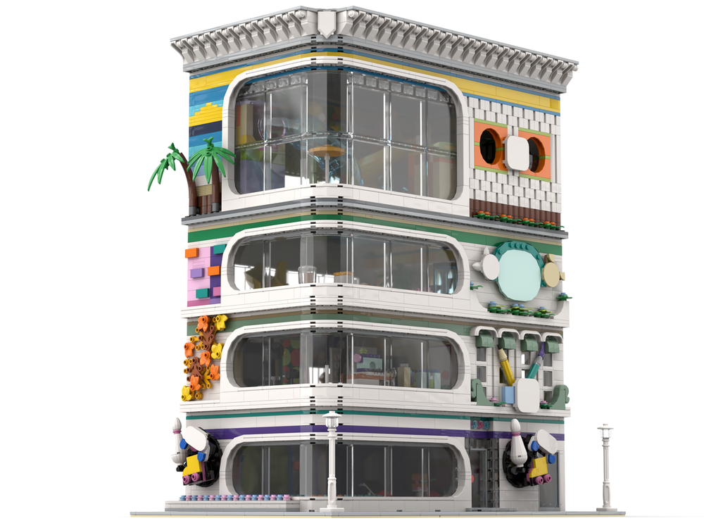 Lego Moc Friendship Tower Waterpark By Noobricks Rebrickable
