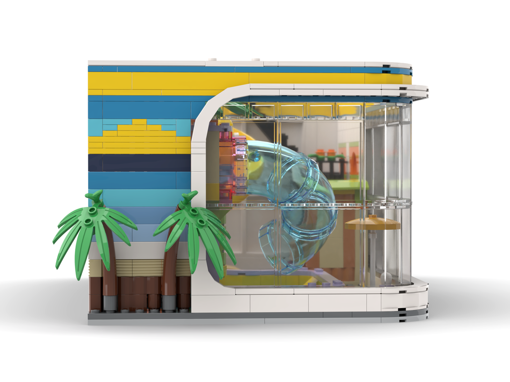 Lego Moc Friendship Tower Waterpark By Noobricks Rebrickable