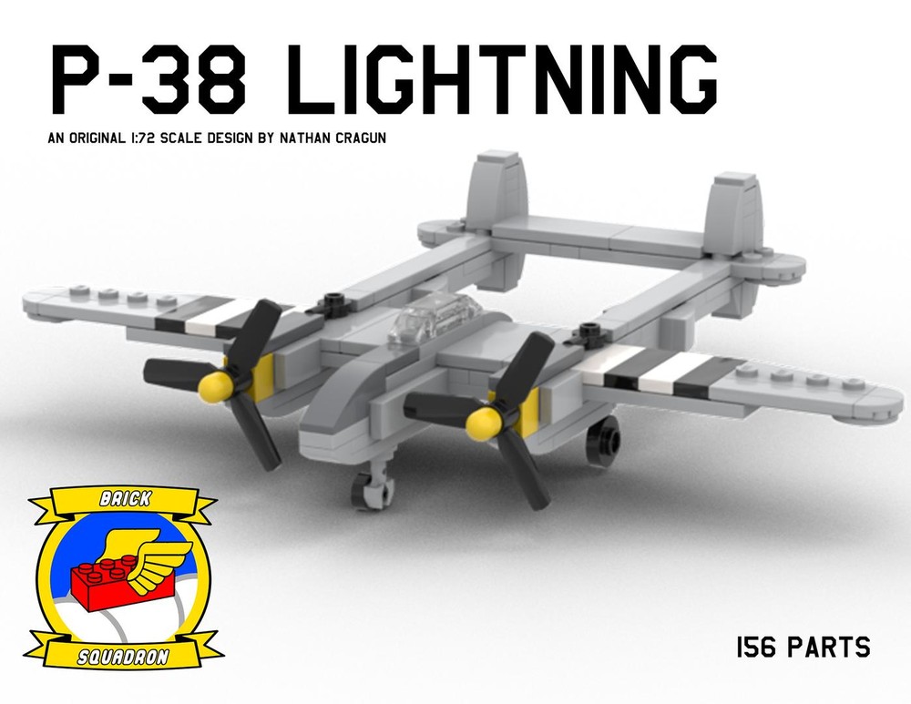 LEGO MOC P-38 Lightning by brick_squadron | Rebrickable - Build with LEGO