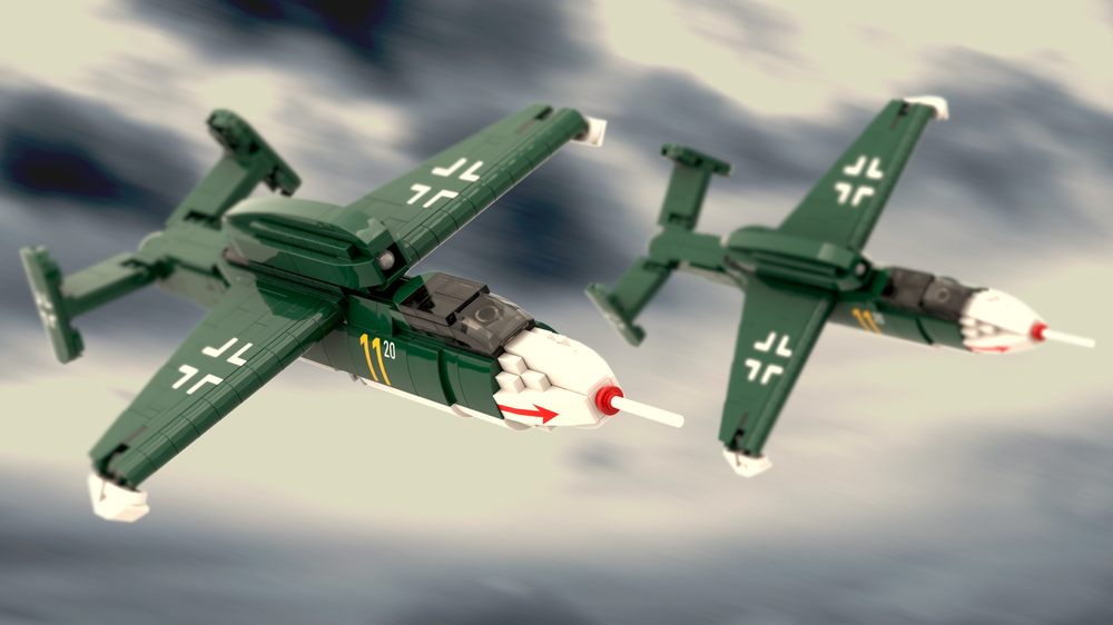 LEGO MOC 1:35 Scale He 162 Salamander by HandSolo99 | Rebrickable ...