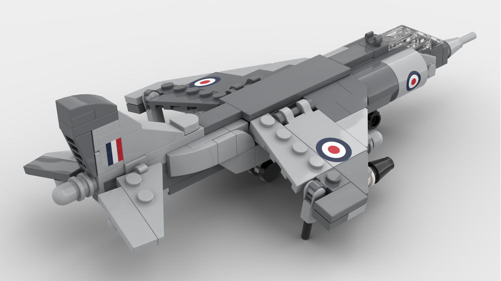 Lego Moc 172 Scale Harrier Gr1 By Handsolo99 Rebrickable Build