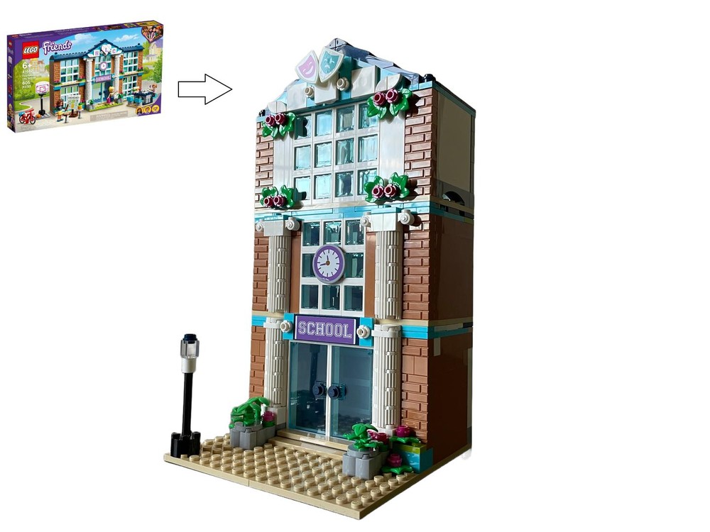 LEGO MOC 3 Storey School Modular Alternate Build of 41682 by re-bricked ...