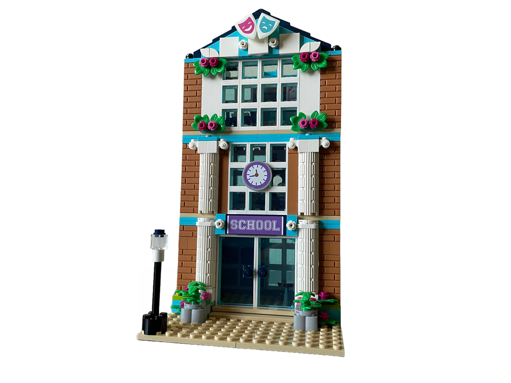 Lego Moc 3 Storey School Modular Alternate Build Of 41682 By Re Bricked