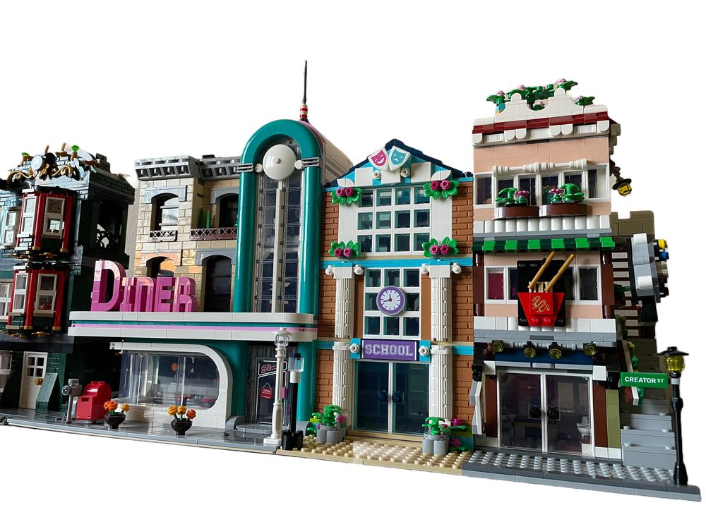 Lego Moc 3 Storey School Modular Alternate Build Of 41682 By Re Bricked