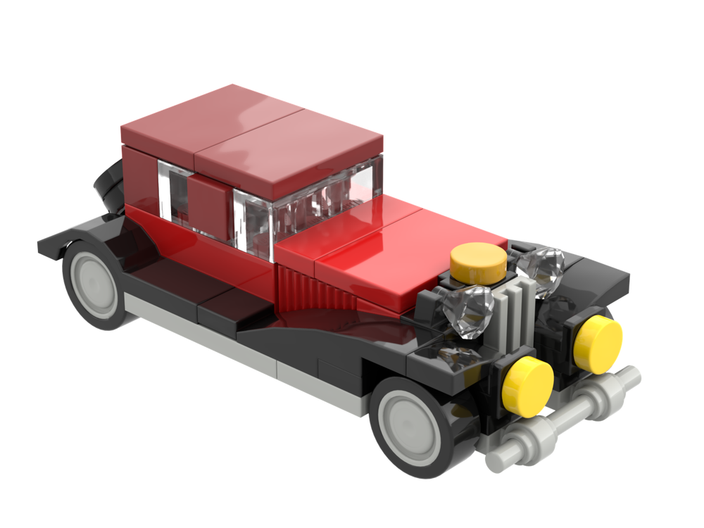 LEGO MOC Red Retro Limo by SomeDude | Rebrickable - Build with LEGO