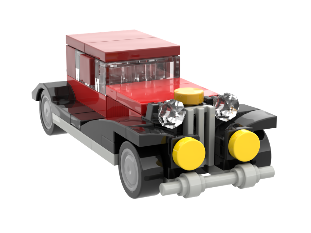 LEGO MOC Red Retro Limo by SomeDude | Rebrickable - Build with LEGO
