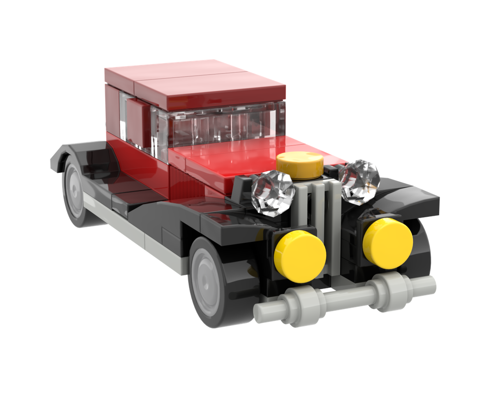 LEGO MOC Red Retro Limo by SomeDude | Rebrickable - Build with LEGO