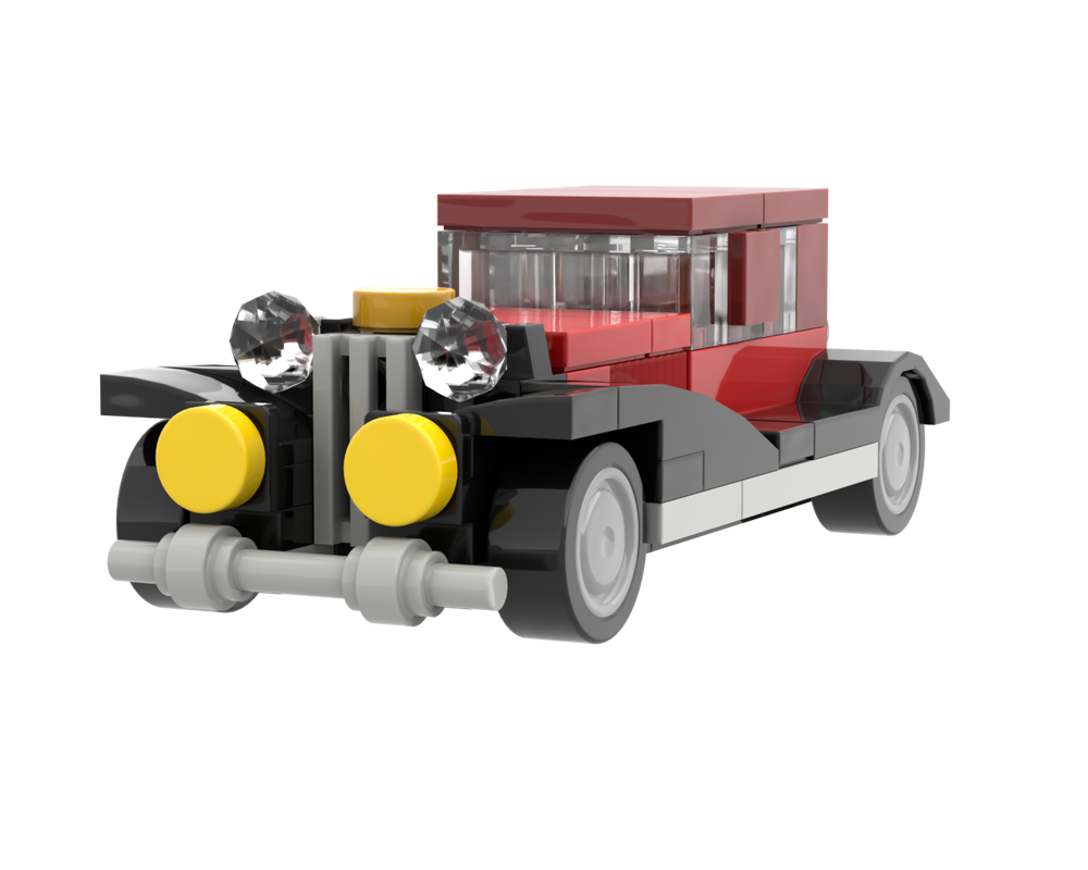 LEGO MOC Red Retro Limo by SomeDude | Rebrickable - Build with LEGO