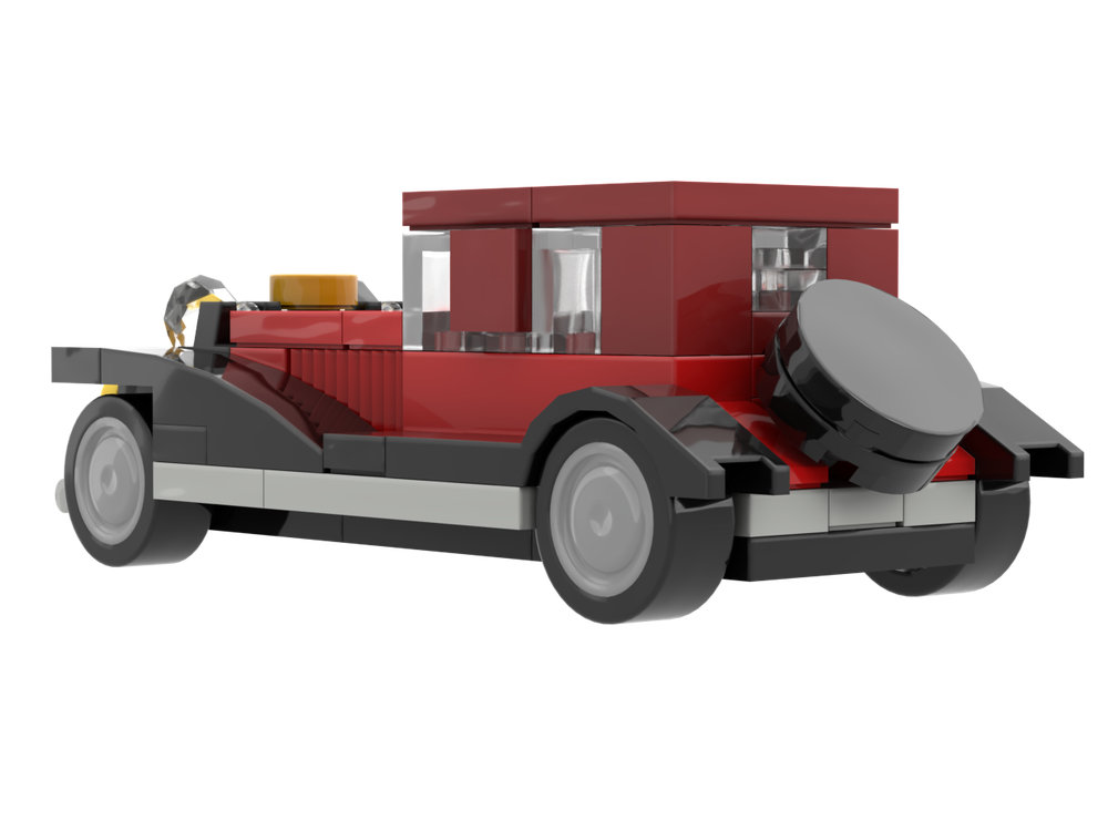 Lego Moc Red Retro Limo By Somedude Rebrickable Build With Lego