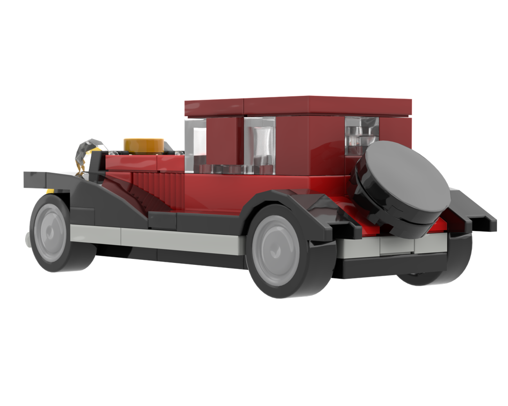 LEGO MOC Red Retro Limo by SomeDude | Rebrickable - Build with LEGO