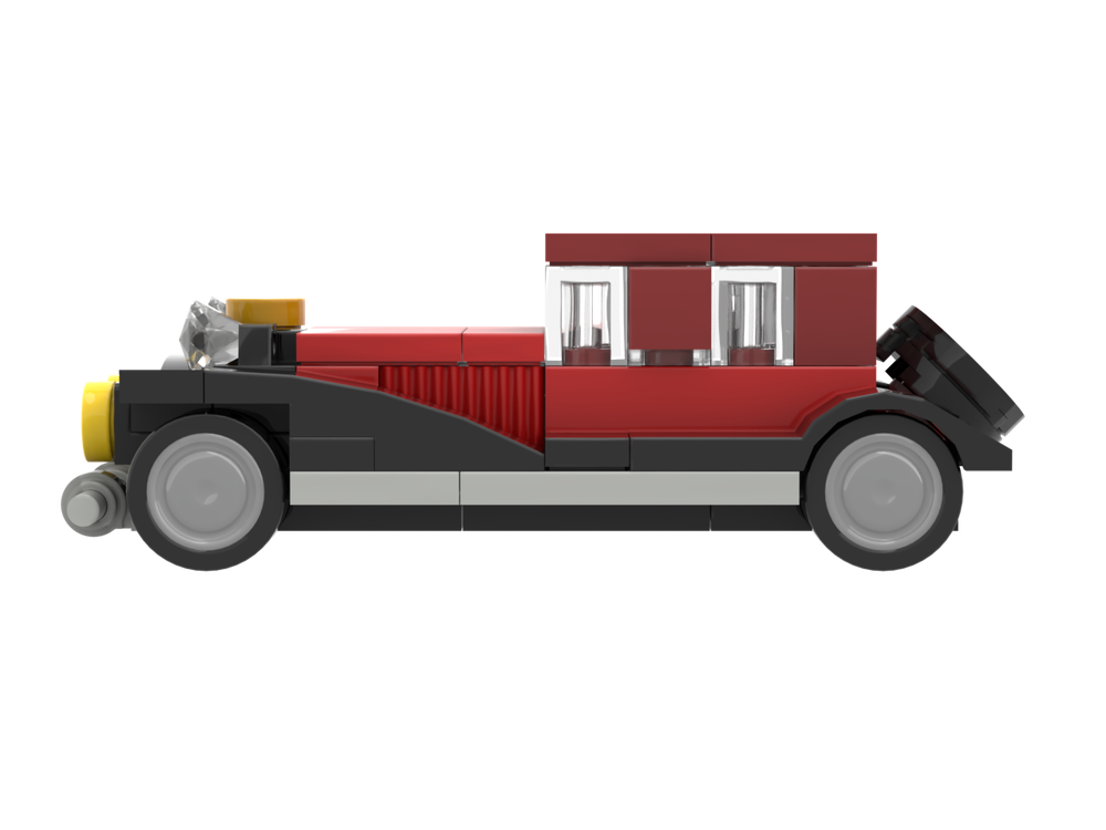 Lego Moc Red Retro Limo By Somedude Rebrickable Build With Lego