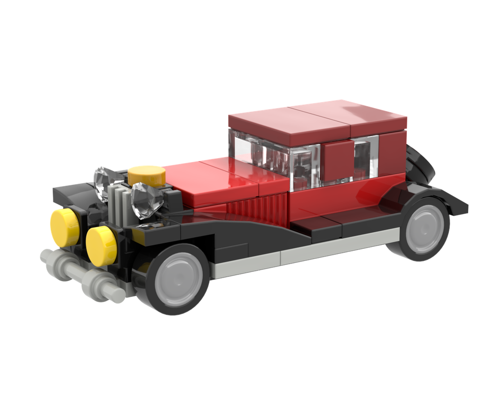 LEGO MOC Red Retro Limo by SomeDude | Rebrickable - Build with LEGO