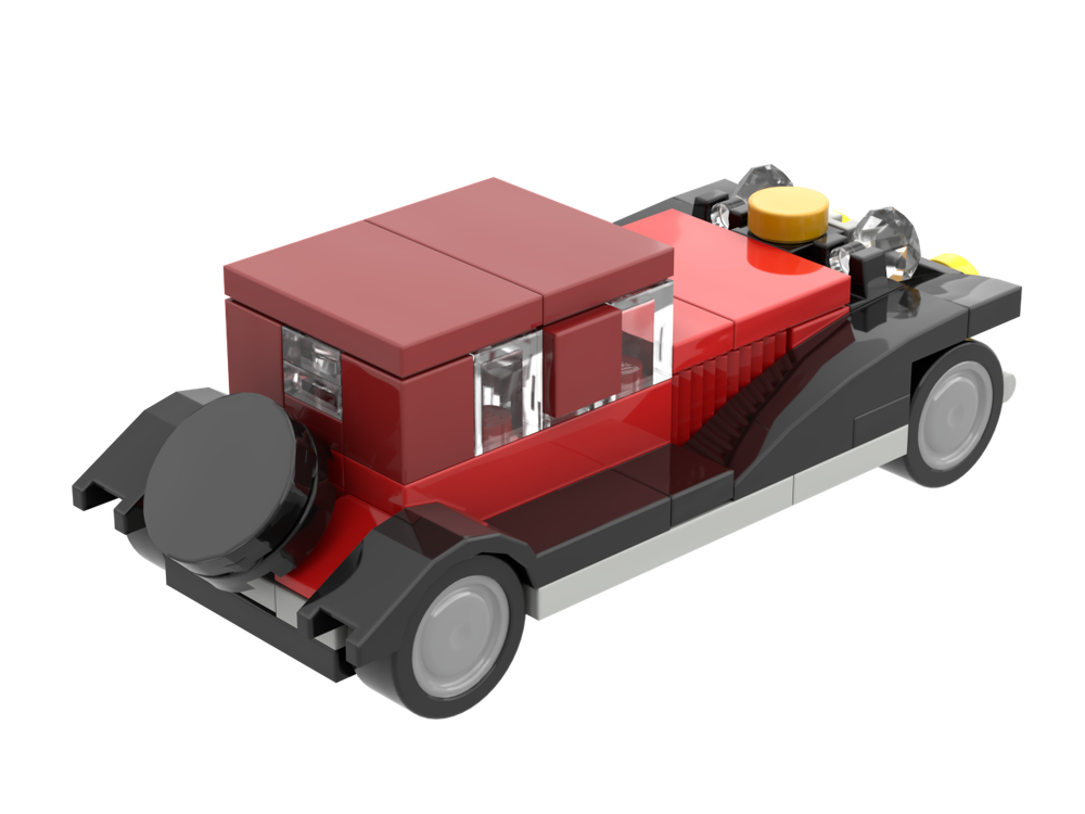 Lego Moc Red Retro Limo By Somedude Rebrickable Build With Lego