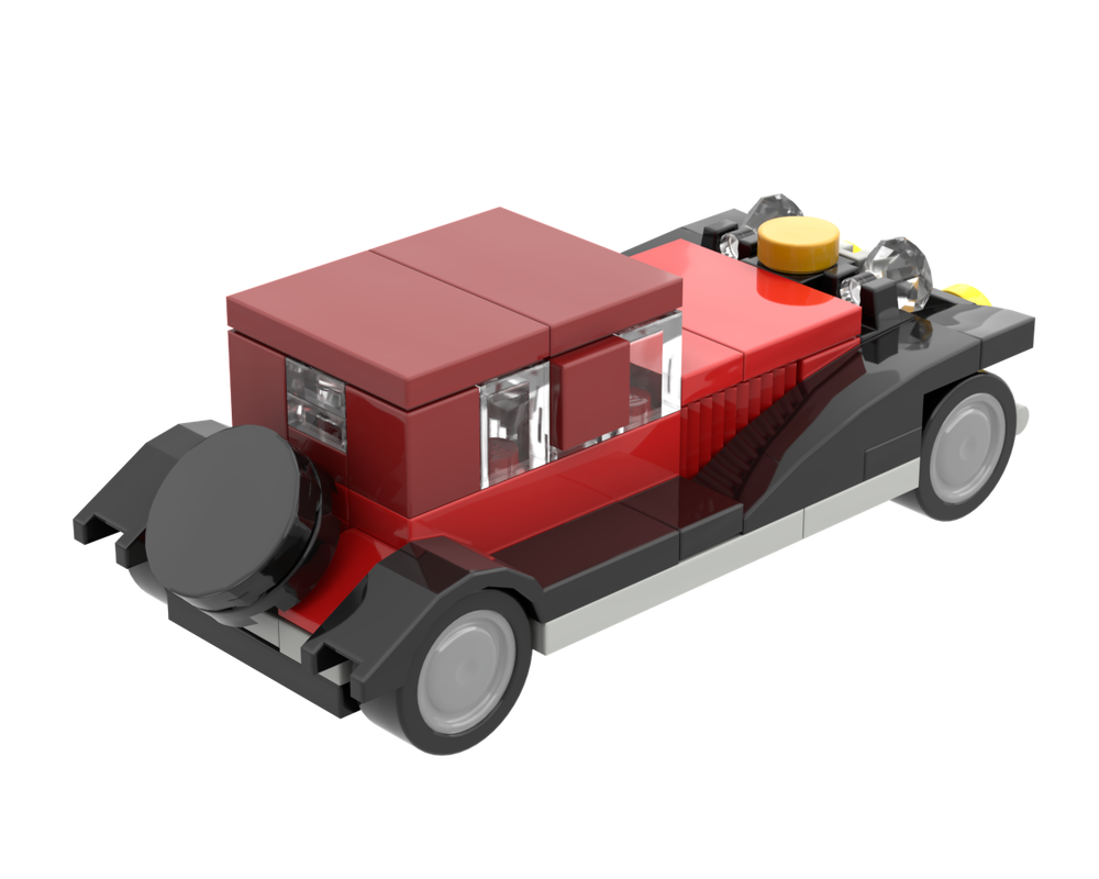 LEGO MOC Red Retro Limo by SomeDude | Rebrickable - Build with LEGO