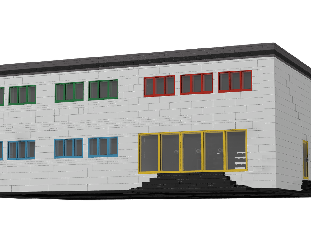 Lego Moc Moderne Schule Modern School By Mibrick Rebrickable