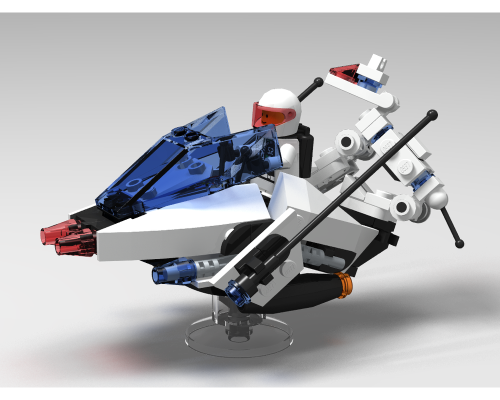 LEGO MOC Space Police Speeder Bike - K9 Unit by thornhill | Rebrickable ...
