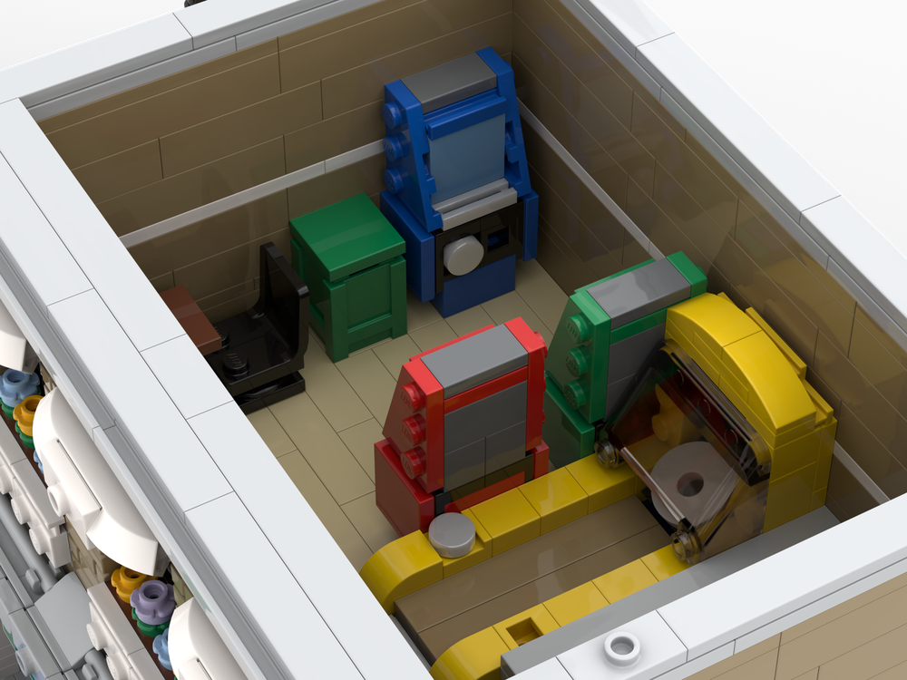 Lego Moc The Pizza Parlor And Arcade By Turtle Time Bricks Rebrickable