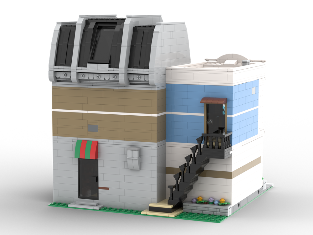 Lego Moc The Pizza Parlor And Arcade By Turtle Time Bricks Rebrickable