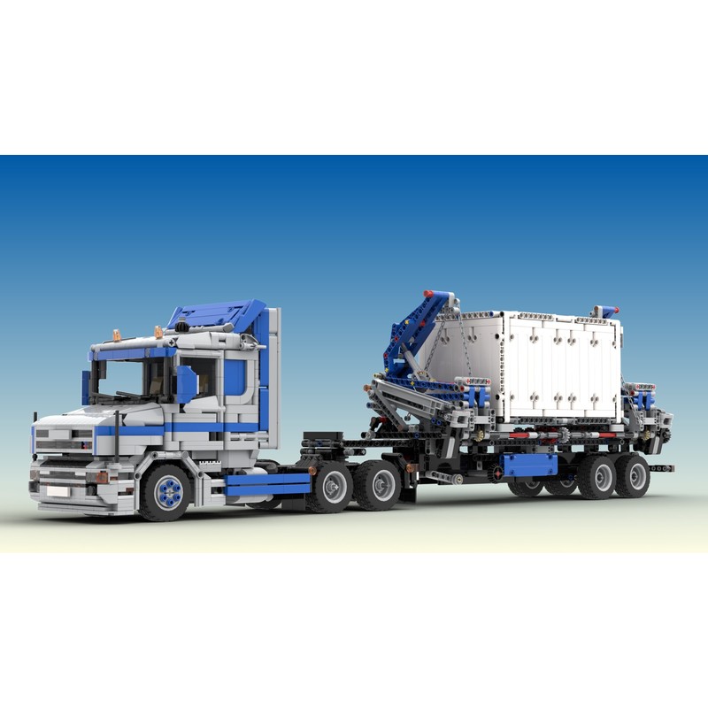 LEGO MOC Scania T144 6x2 tractor by OldOlneyLego | Rebrickable - Build with LEGO