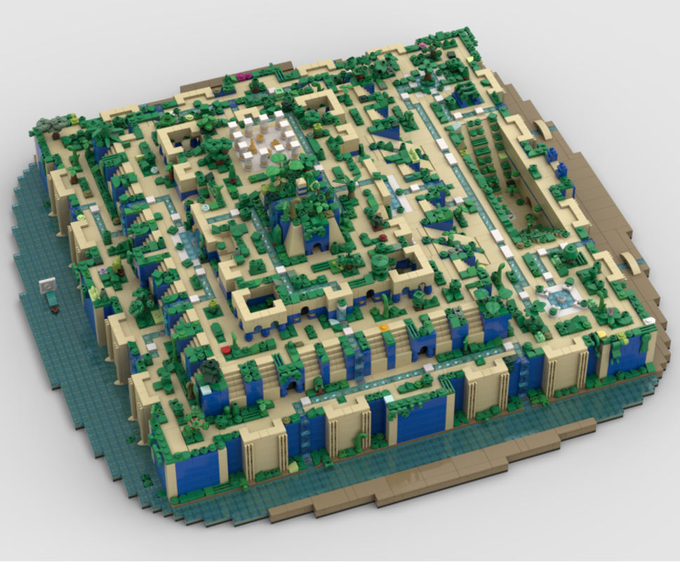 LEGO MOC Hanging Gardens of Babylon by Thierry | Rebrickable - Build ...