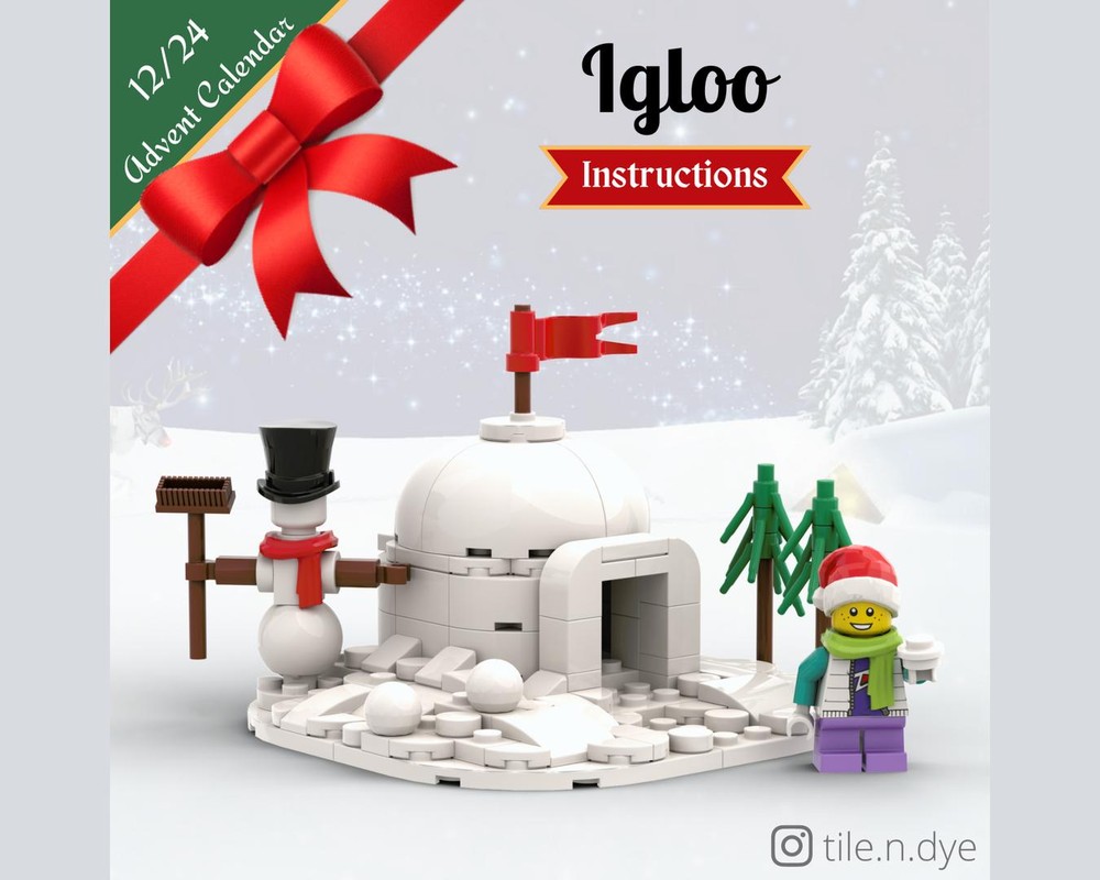 LEGO MOC Igloo - LEGO CHRISTMAS MOC FREE INSTRUCTIONS by ...