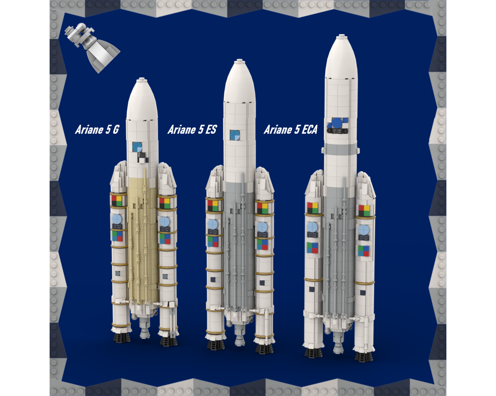 Lego Moc Ariane 5 Collection Saturn V Scale By Raptor Bricks