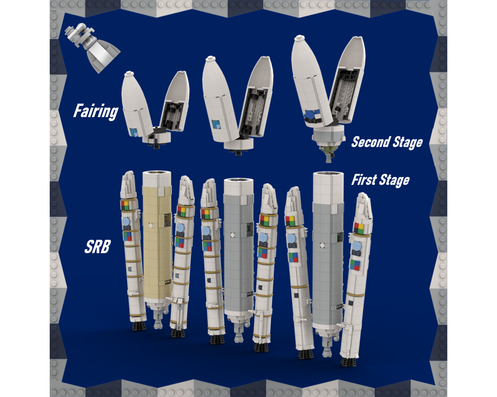 Lego Moc Ariane 5 Collection Saturn V Scale By Raptor Bricks