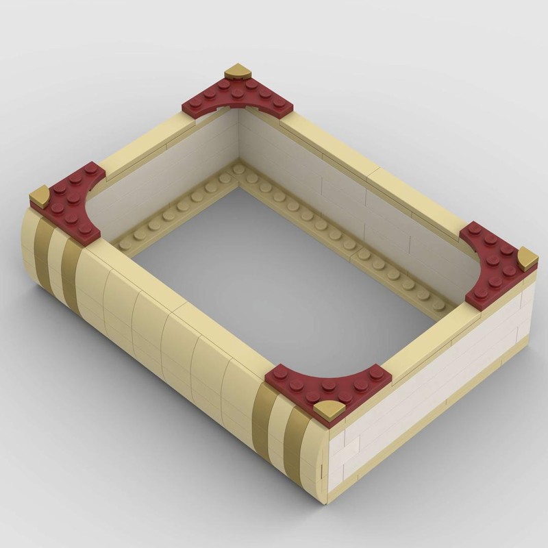 Lego Moc Book Frame For Postcard By Uminuo Rebrickable Build With Lego
