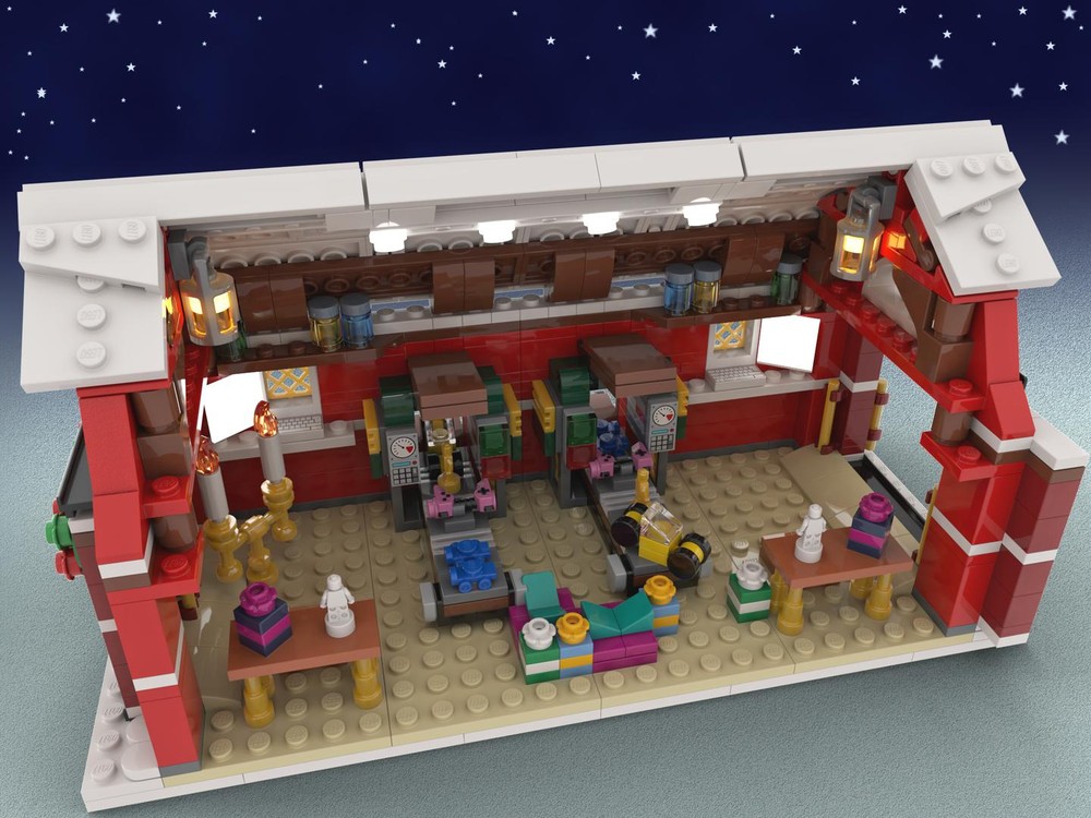 Lego Moc Santas Workshop Barn Complete By Thomusbean Rebrickable