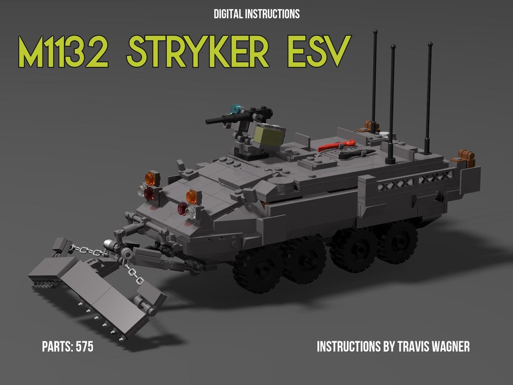 LEGO MOC M1132 Stryker (Army) by Camobricktape | Rebrickable - Build ...
