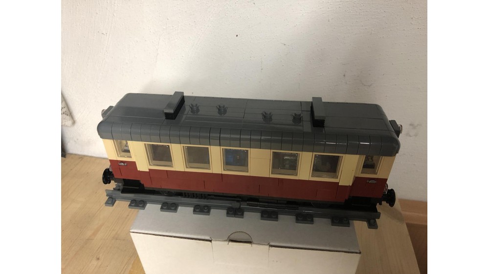 Lego Moc Vt135 Triebwagen Deutsche Bahn 8 Wide By Dynabrixx