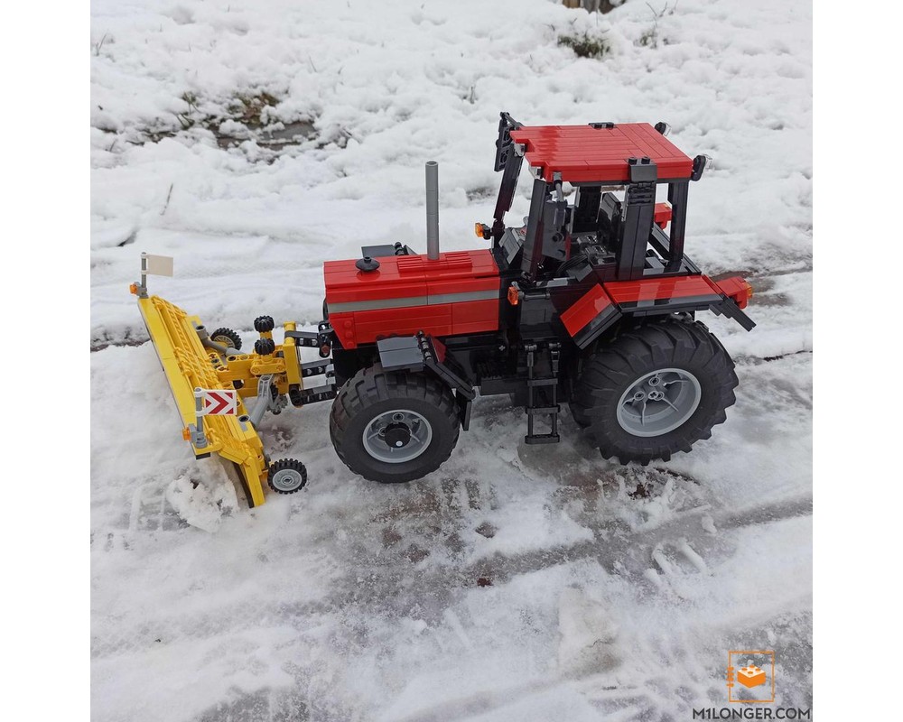 Lego Moc Tractor Snow Plow By Mlonger Rebrickable Build With Lego