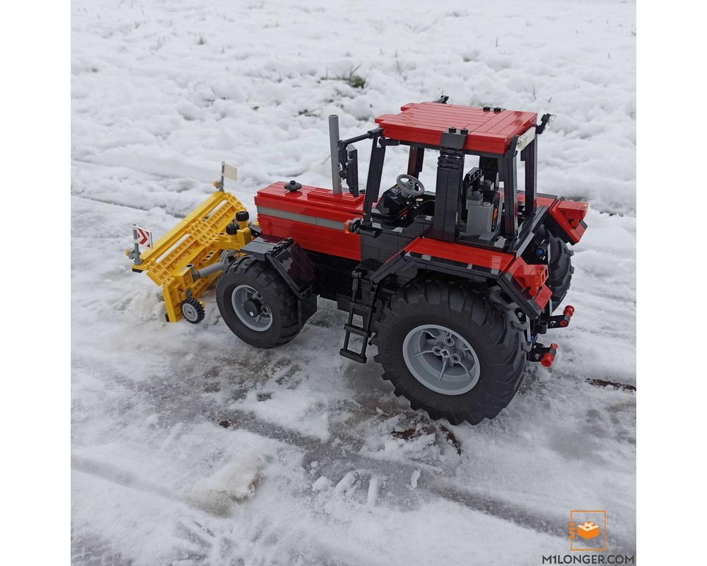 Lego Moc Tractor Snow Plow By Mlonger Rebrickable Build With Lego