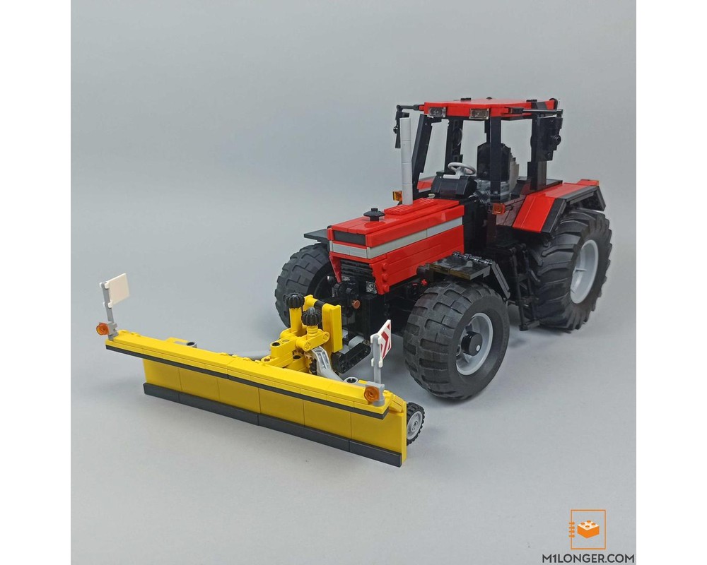 Lego Moc Tractor Snow Plow By Mlonger Rebrickable Build With Lego
