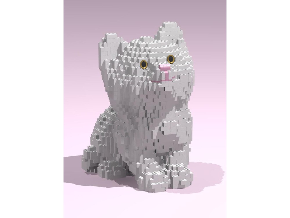 LEGO MOC Cat Kitten Kitty (colour your own) by PetProject | Rebrickable ...