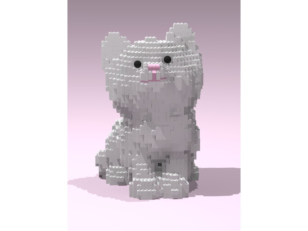 LEGO MOC Cat Kitten Kitty (colour your own) by PetProject | Rebrickable ...