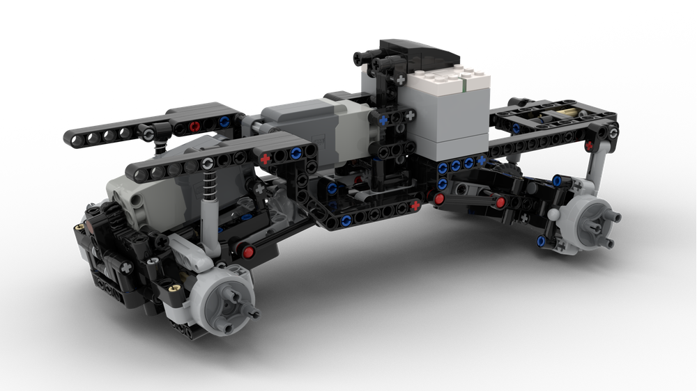 Lego Moc 4x4 Control 2l Chassis By Stily Rebrickable Build With Lego
