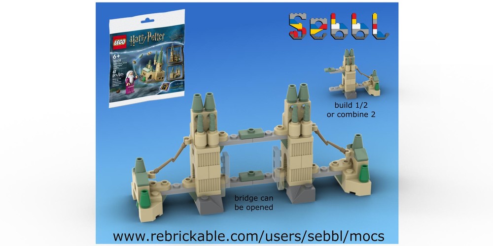 LEGO MOC Tower Bridge from 30435 by sebbl | Rebrickable - Build with LEGO